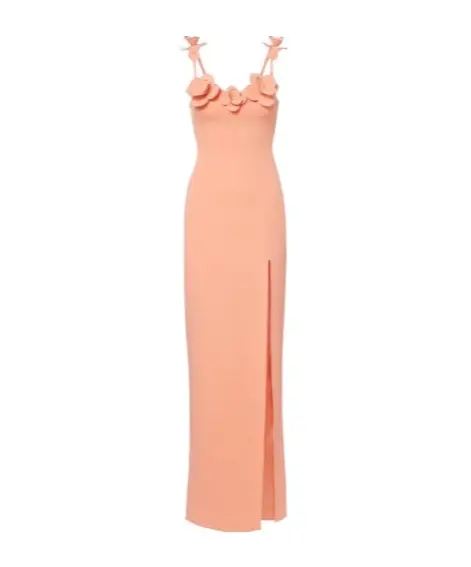 David Koma Floral-applique Gown