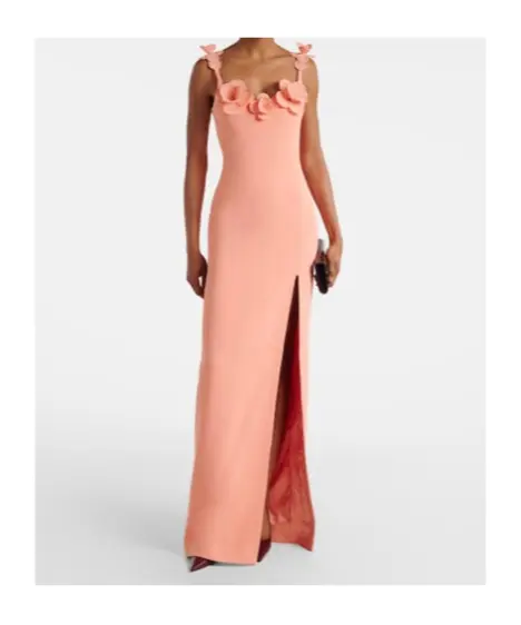 David Koma Floral-applique Gown