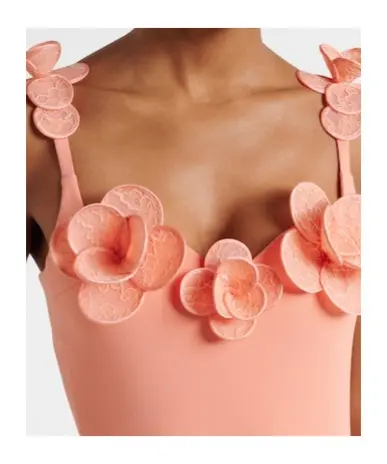 David Koma Floral-applique Gown