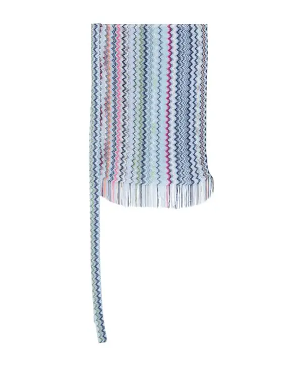 Missoni Zigzag Knit Sarong Skirt - Blue