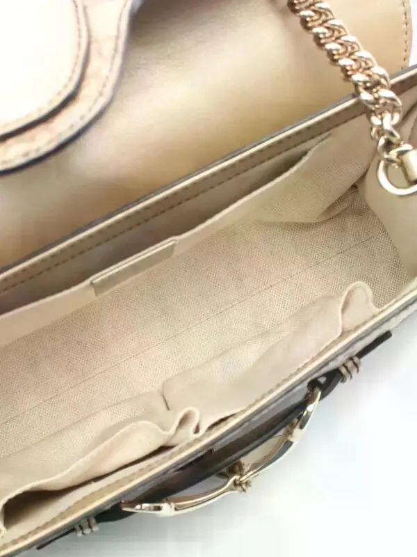 Gucci Emily Horsebit Shoulder Bag - Neutrals