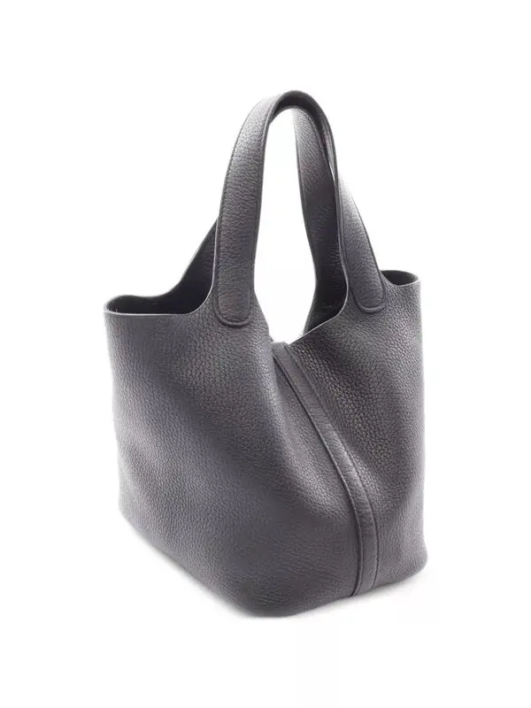Hermès Clemence Leather Tote Bag - Black