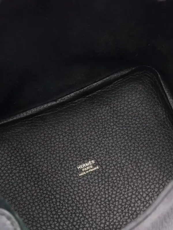 Hermès Clemence Leather Tote Bag - Black