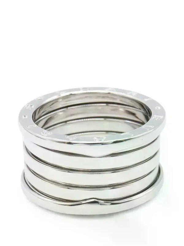 BVLGARI 18k White Gold B.zero1 Four Band Ring