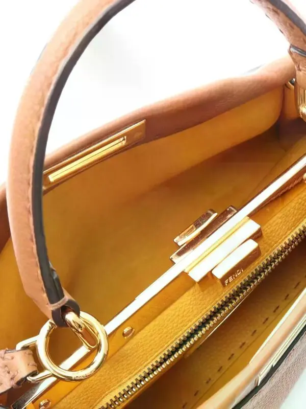 Fendi Peekaboo Leather Tote Bag