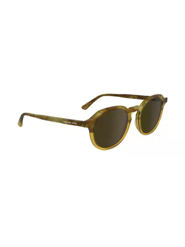 Calvin Klein Tortoiseshell Effect Pantos Frame Sunglasses