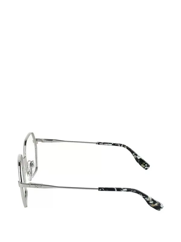 Karl Lagerfeld Geometric-frame Eyeglasses - Silver