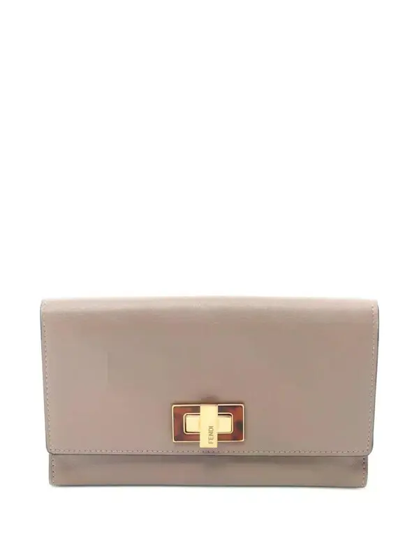 Fendi 2010s Peekaboo Selleria Wallet - Grey