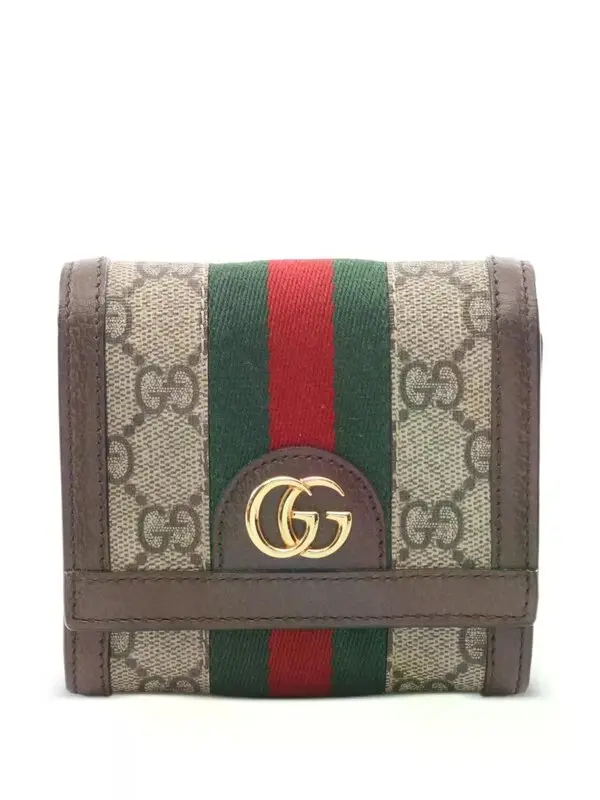 Gucci Ophidia Gg Supreme Wallet - Neutrals