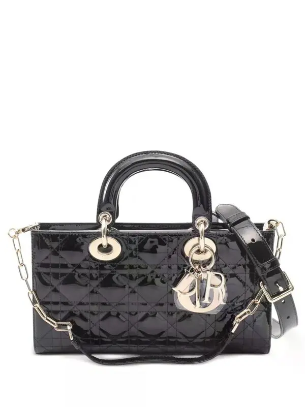 Dior Medium Lady D-joy Cannage Tote Bag - Black