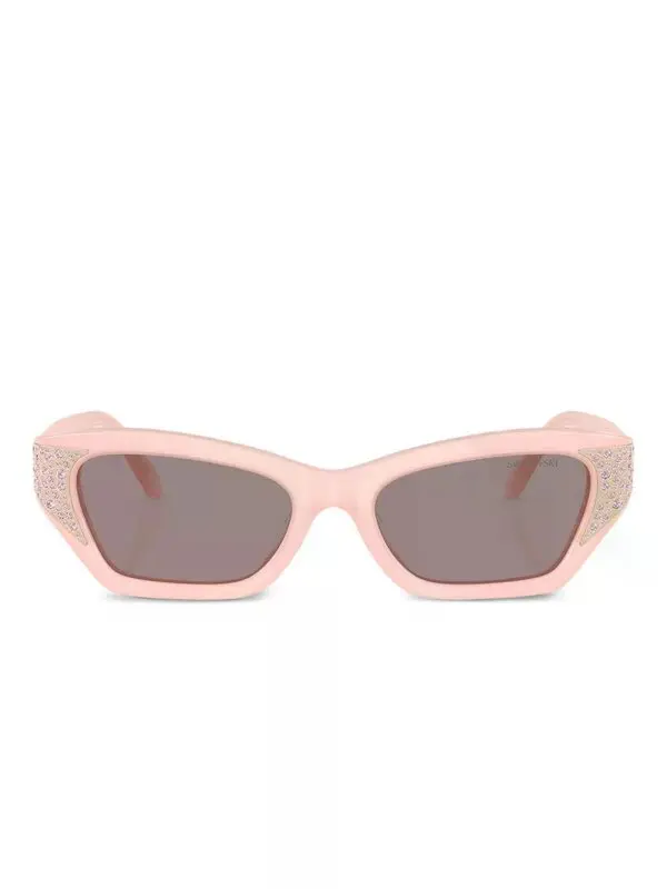 SWAROVSKI Embellished Cat-eye Sunglasses - Pink