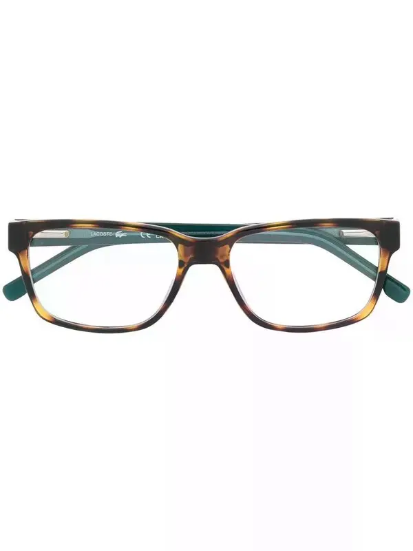 Lacoste Logo-plaque Square-frame Glasses