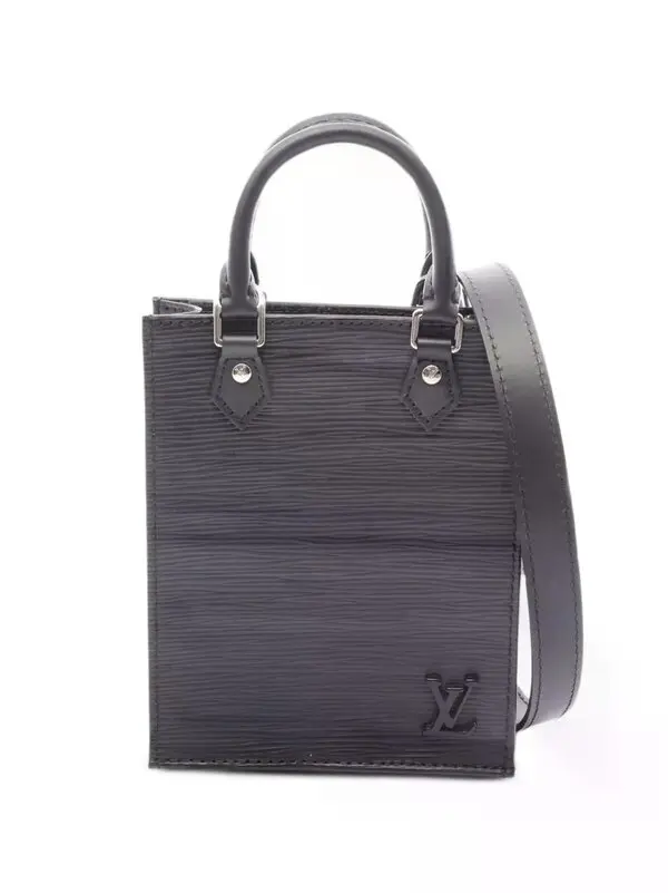 LOUIS VUITTON Petite Sac Plat Epi Handbag - Black