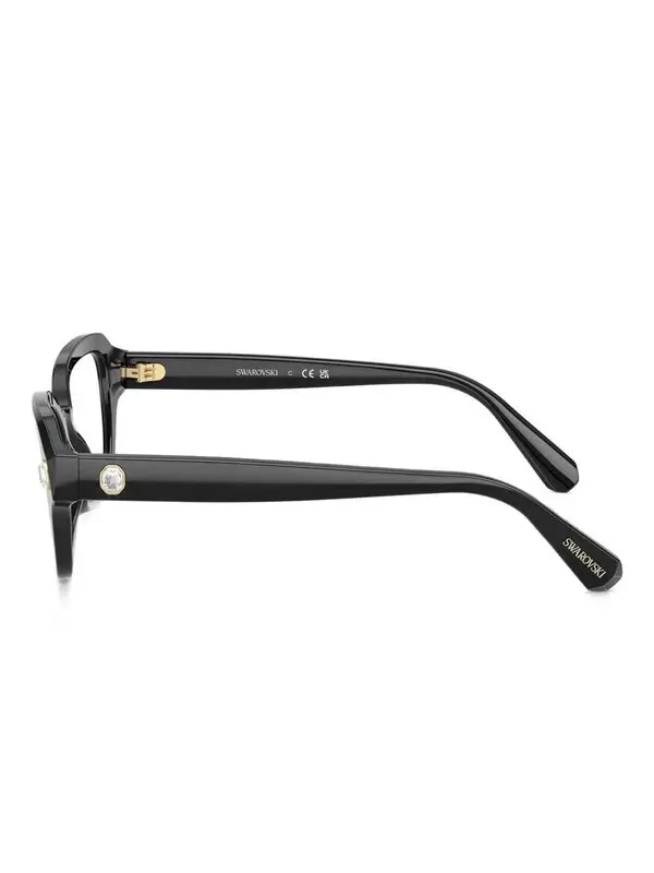SWAROVSKI Crystal Embellished Rectangle Frame Glasses