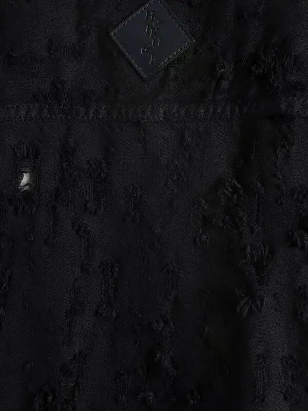 HAIKURE Ryder Bull Destroy Denim Gilet