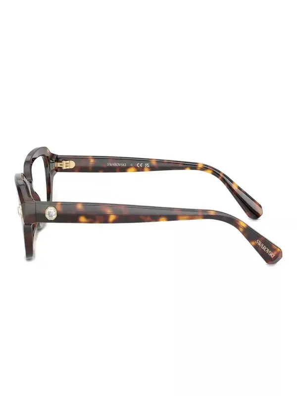 SWAROVSKI Crystal-embellished Geometric-frame Glasses