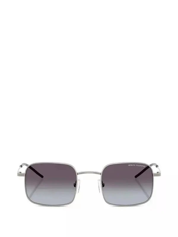 Armani Exchange Square Frame Sunglasses - Silver