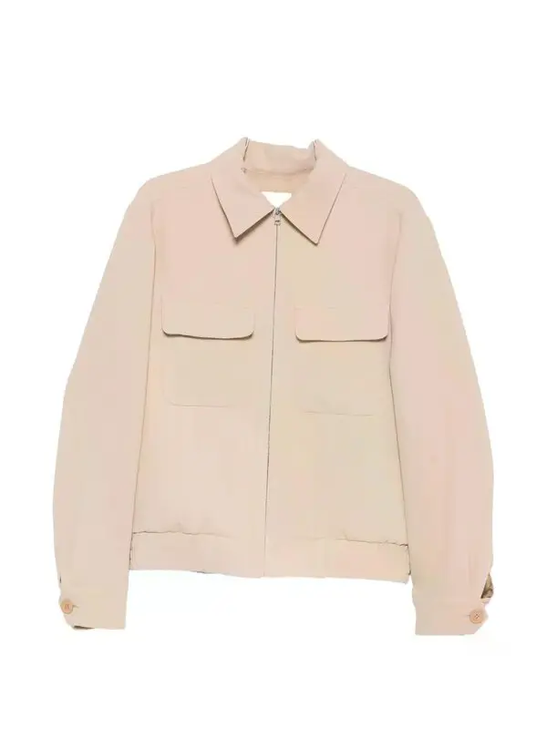 Sandro Seersucker-effect Zip-up Jacket