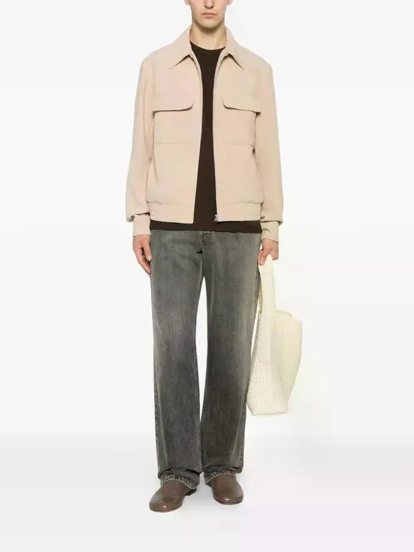 Sandro Seersucker-effect Zip-up Jacket