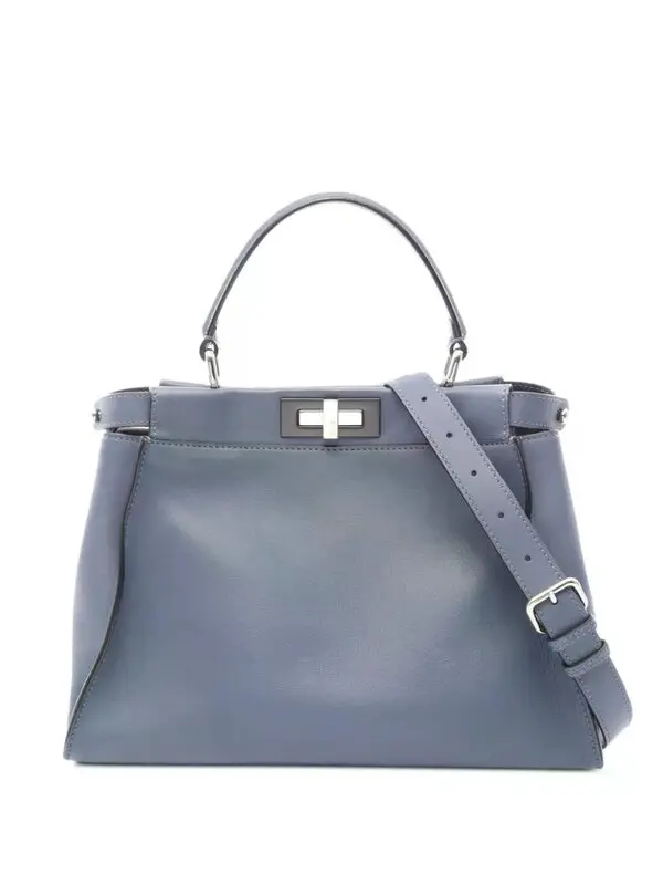 Fendi Peekaboo Leather Tote Bag