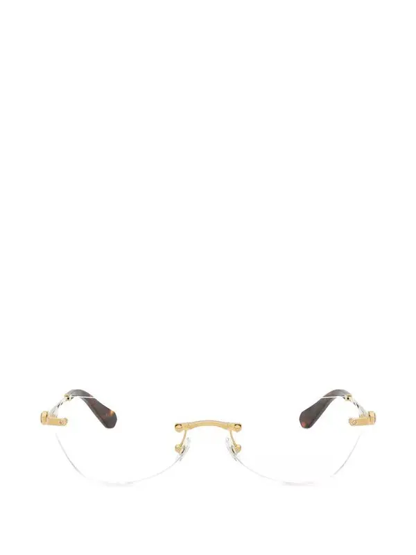 SWAROVSKI Rimless Oval-frame Eyeglasses