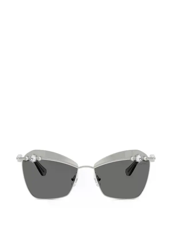 SWAROVSKI Embellished Sunglasses - Silver