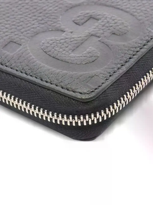 Gucci 2010s Jumbo Gg Round Zipper Long Wallet