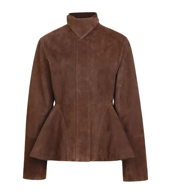 Alaïa Suede Peplum Jacket