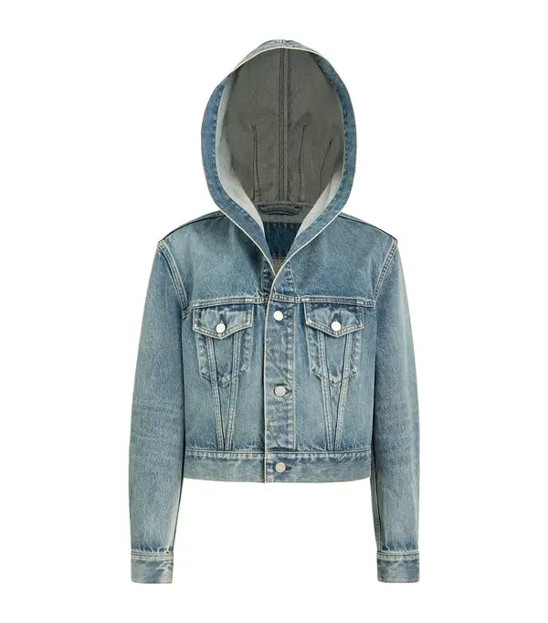Alaïa Hooded Denim Jacket