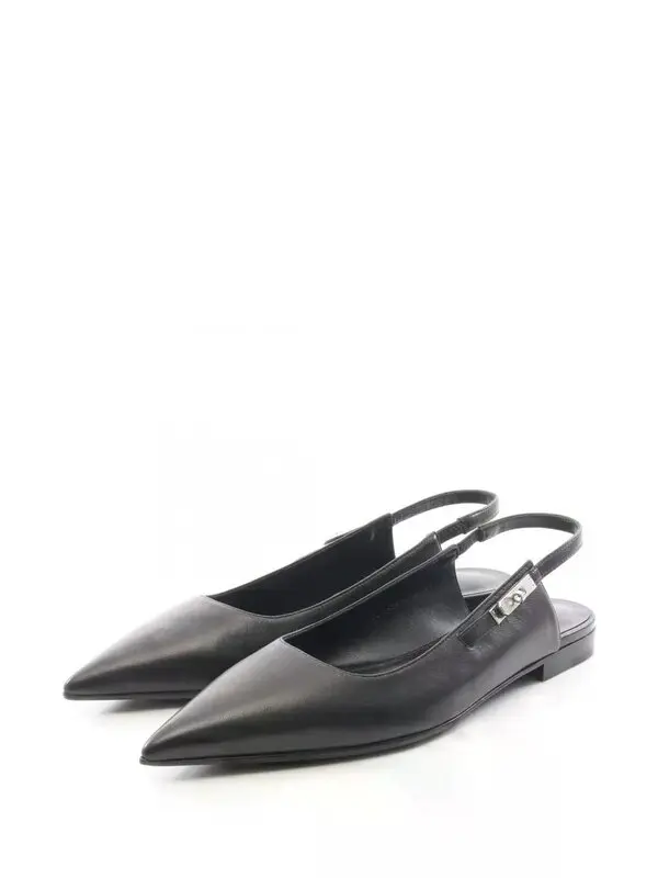 Hermès Kelly Buckle Slingback Shoes - Black