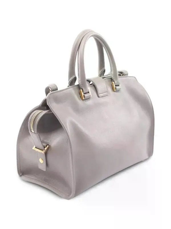 Saint Laurent Small Y Cabas Tote Bag - Grey
