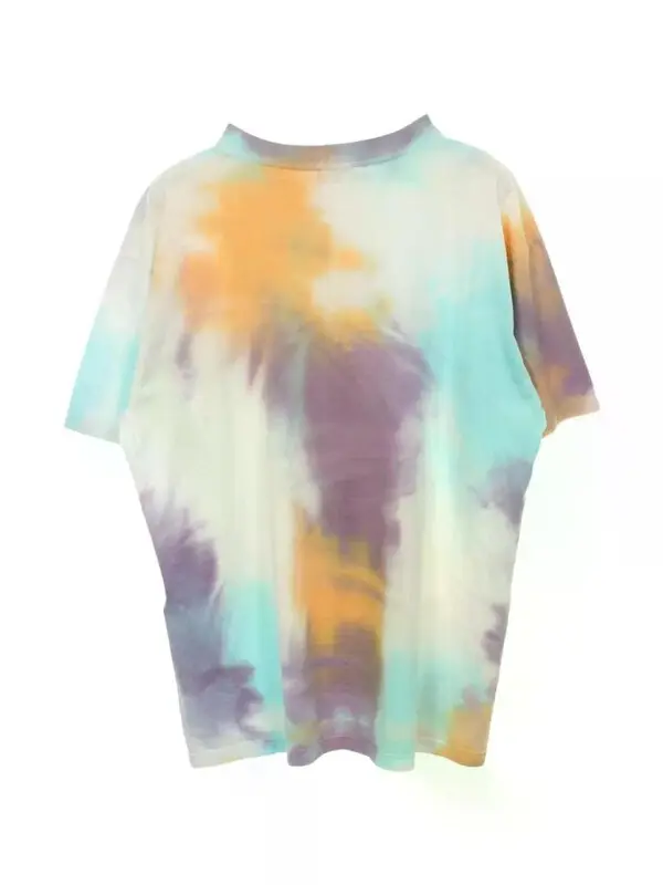 Celine 2000s Stud Logo Tie-dye T-shirt