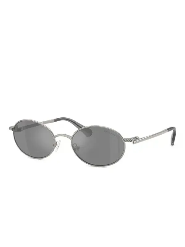 SWAROVSKI Crystal-embellished Round-frame Sunglasses