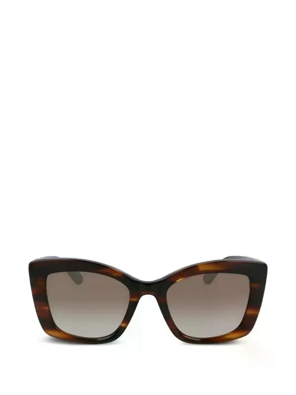 Karl Lagerfeld Tortoiseshell-effect Square-frame Sunglasses - Brown