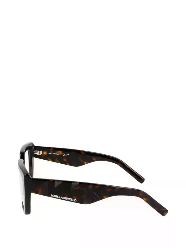 Karl Lagerfeld Tortoiseshell-effect Square-frame Glasses