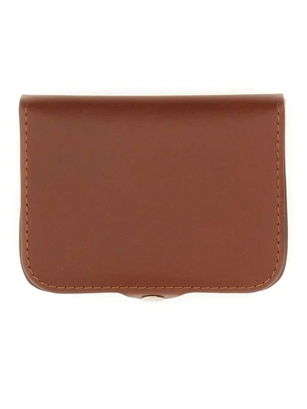 A.p.c. Leather Coin Purse - Brown