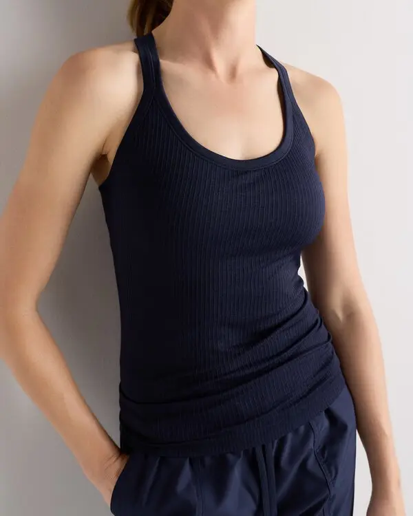 Quince Seamless Ribbed Bra Tank Top