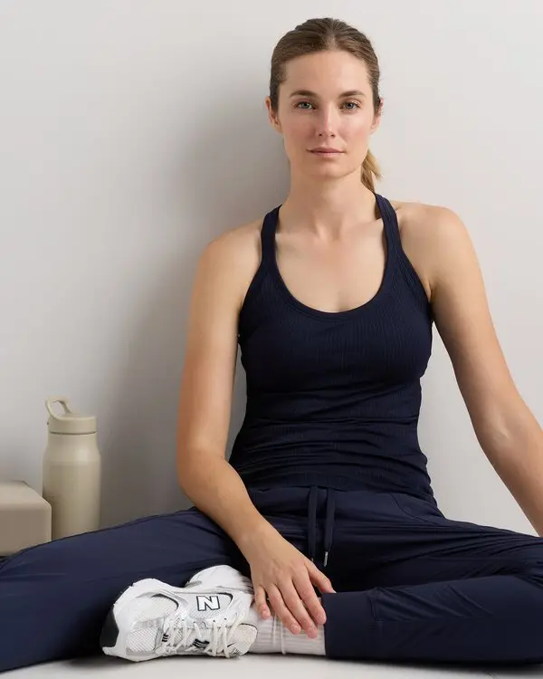 Quince Seamless Ribbed Bra Tank Top