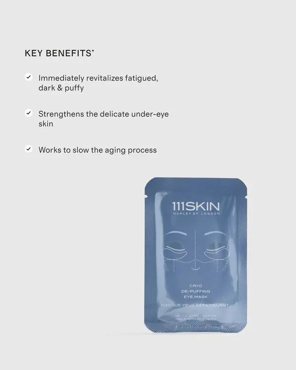 Quince 111skin Cryo Depuffing Eye Mask, Skincare