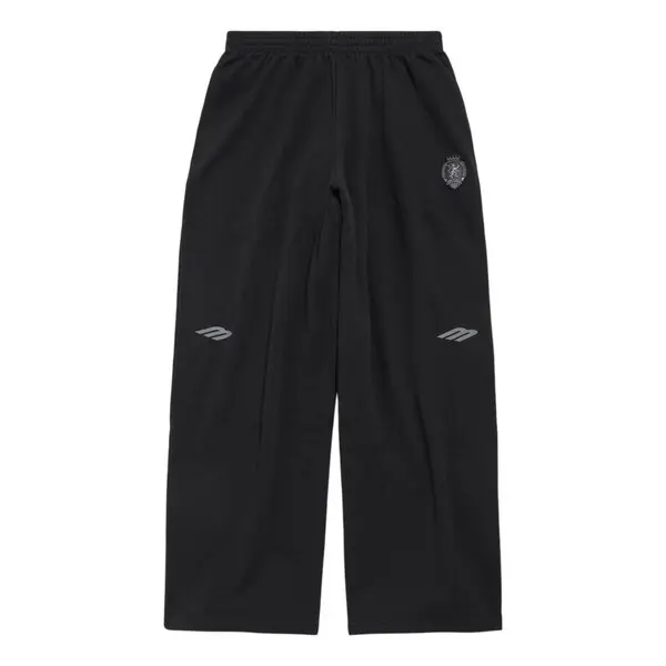 Balenciaga 3b Football Baggy Sweatpants 'black Anthracite - Black/anthracite