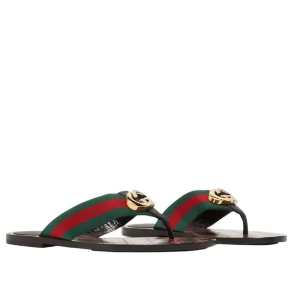 Gucci Web Thong Sandal - Black