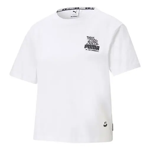 PUMA X Mr. Doodle Short Sleeve Graphic T-shirt - White