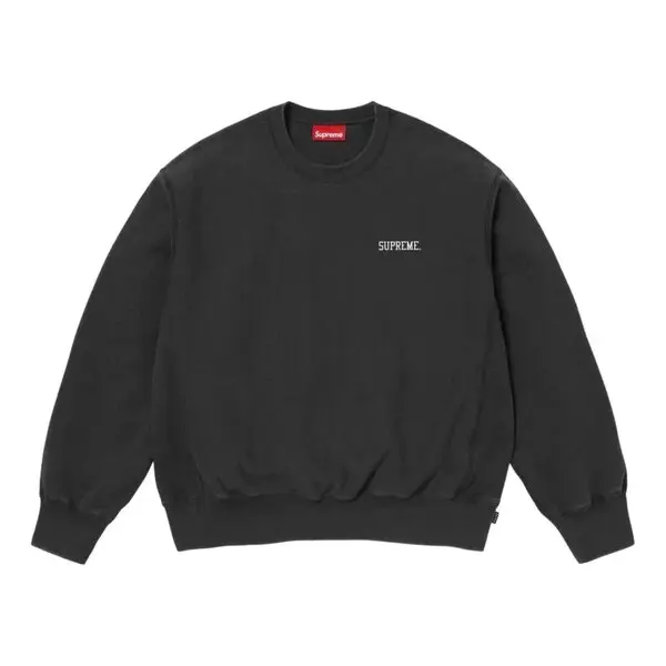 Supreme Ss26 Washed Crewneck - Black