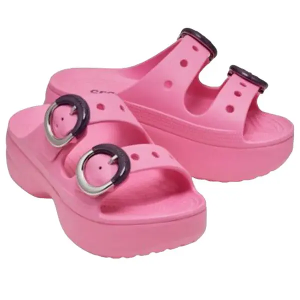 CROCS Saturday Platform Dipped Buckle Sandal - Pink Lemonade