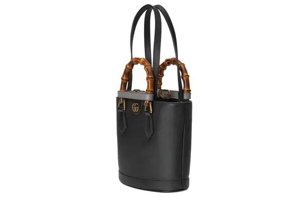 Gucci Diana Small Tote Bag With Bamboo Handles - Black