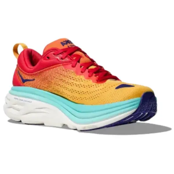 Hoka One One Bondi 8 Athletic Sneakers - Orange/red