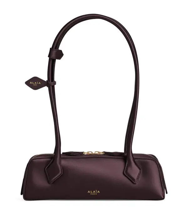 Alaïa Le Teckel Satin Shoulder Bag - Brown