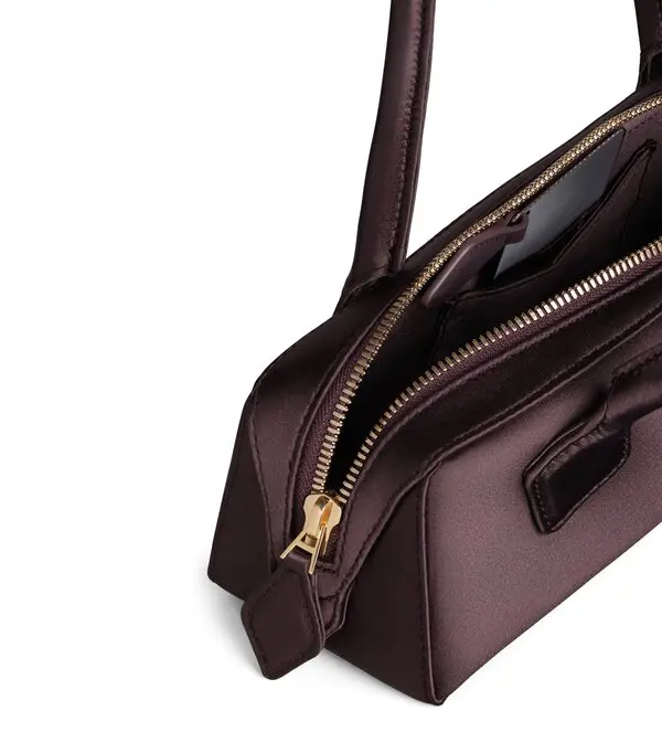 Alaïa Le Teckel Satin Shoulder Bag - Brown
