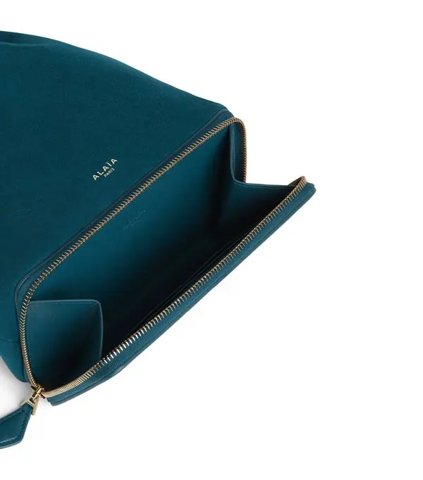 Alaïa Le Ponchon Suede Cross-body Bag - Blue