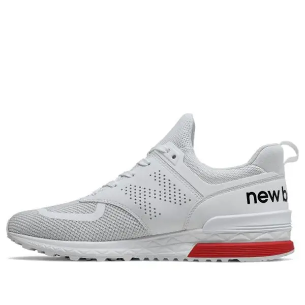 NEW BALANCE 574s Sneakers - White/black/red